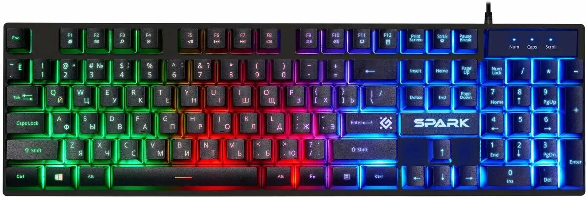 Клавиатура Defender Spark GK-300L, USB, черный [45300]
