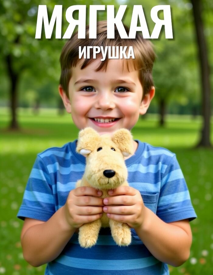 Мягкая игрушка собака ретривер золотистый