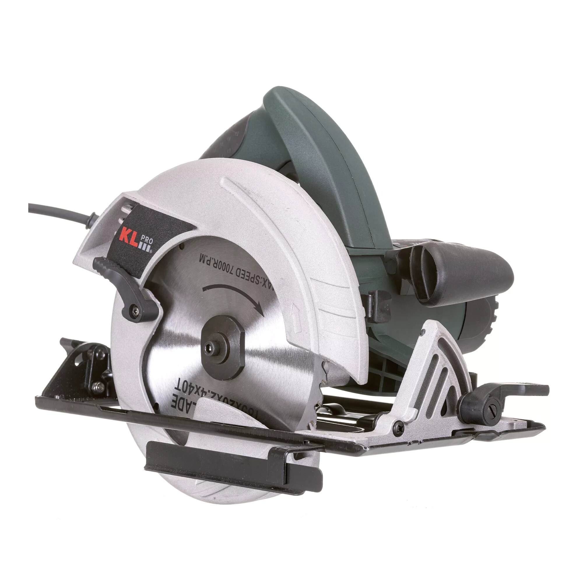 Профессиональная пила циркулярная KLPRO KLDAT18501 1350 w 190mm (сеть, 1350Вт, 5000об/мин, 190мм, 20мм)