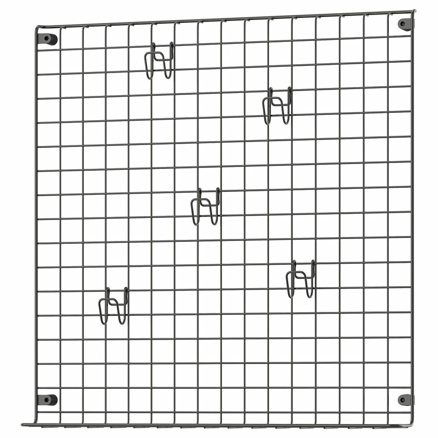 Настенная решетка IKEA GREJIG 58х59 см цвет темно-серый 306.107.64