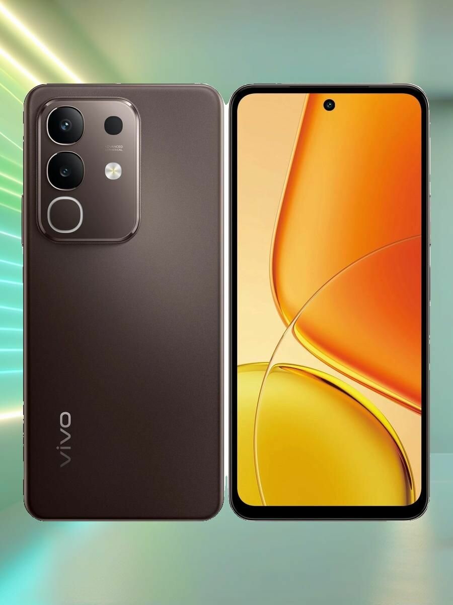 6.68" Смартфон Vivo Y29 256 ГБ коричневый ядер - 8x(2.8 ГГц), 8 ГБ, 2 SIM, IPS, камера 50+2 Мп, NFC, 4G, 6500 мА*ч