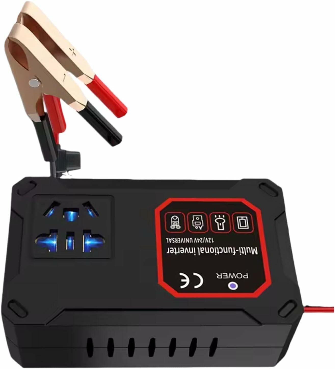 Автомобильный инвертор 200 Вт 12/24 В в 220 В для ноутбука и электроники автомобильный аксессуар автомобильный аксессуар