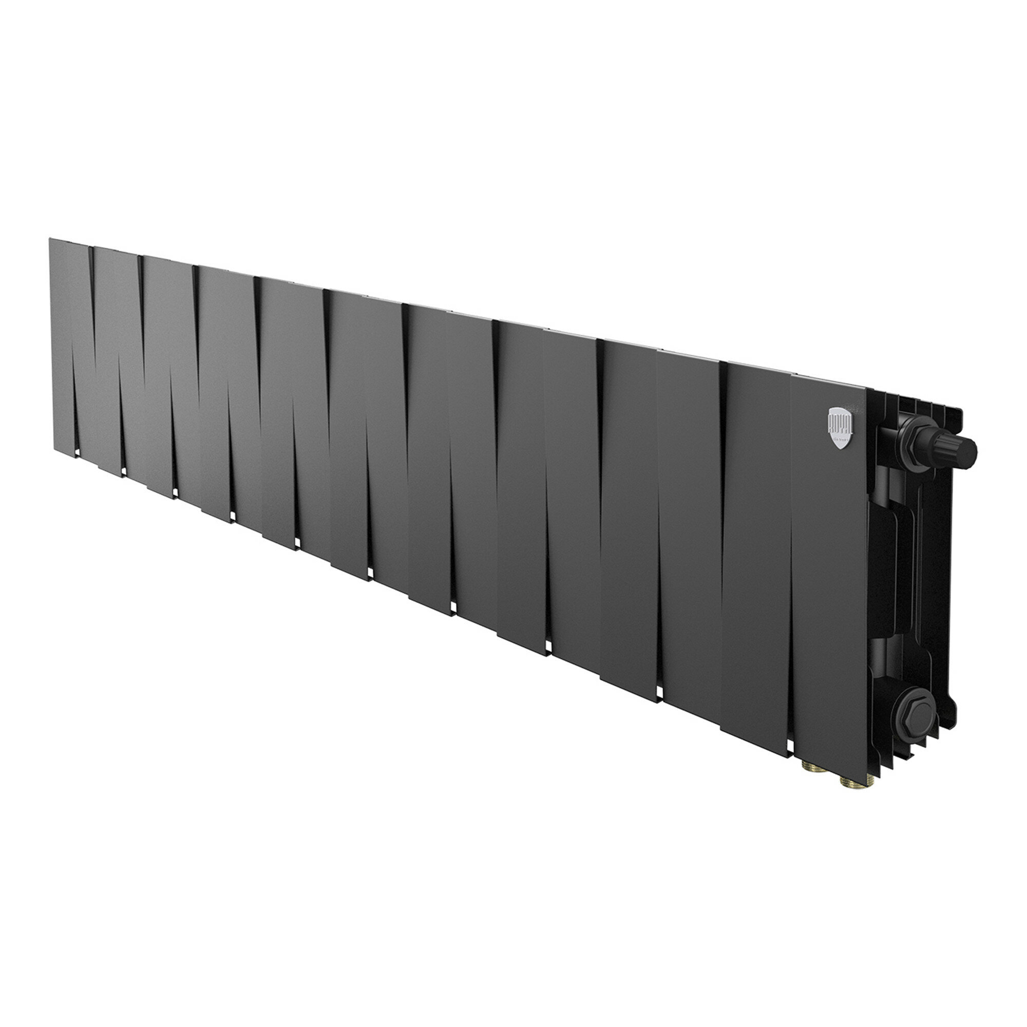 Радиатор биметаллический Royal Thermo PianoForte 200 Чёрный VR80- 20 секц.