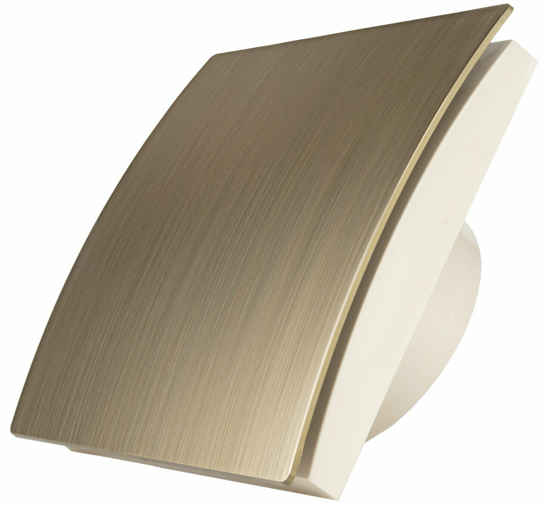 Вытяжной бесшумный вентилятор для ванной Mmotors ММР 100 пластик золото, тонкий