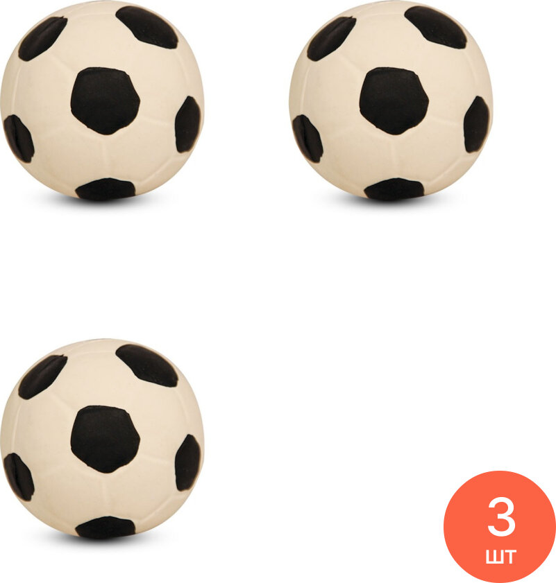 Игрушка для собак Triol Мяч 6см (комплект из 3 шт)