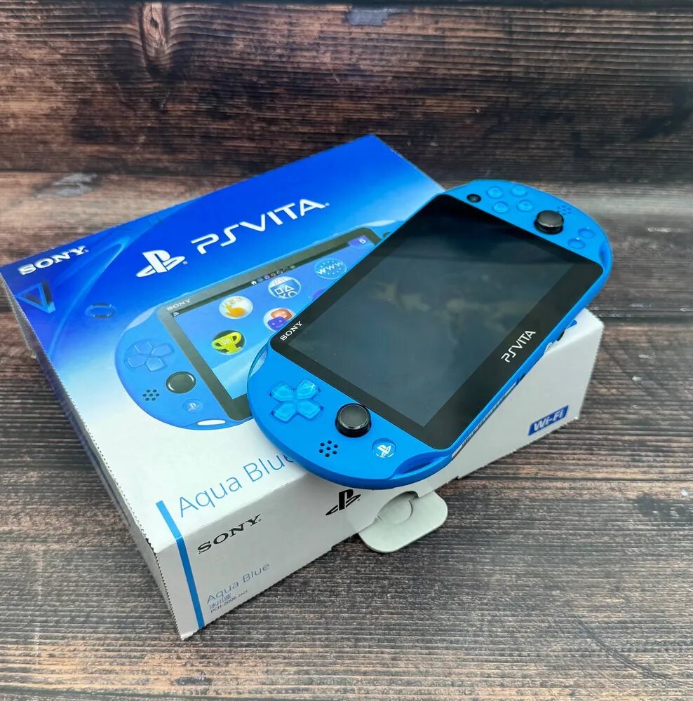Новая Sony PS Vita Slim Enso Blue Wi-Fi 100+Игр Оригинальная! С большим комплектом!