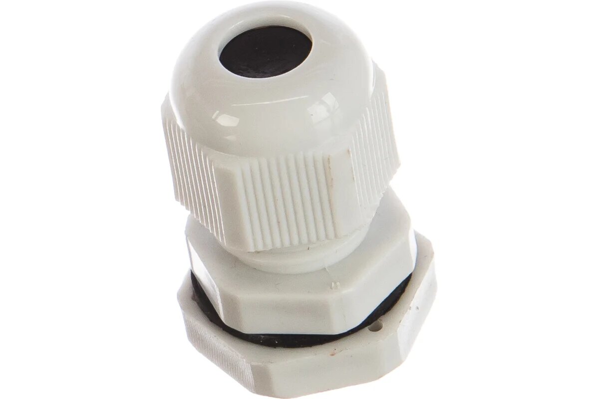 Сальник PG9 IP54 EKF plc-pg-9, номинальный ток 15 А, светло-серый, 1 шт