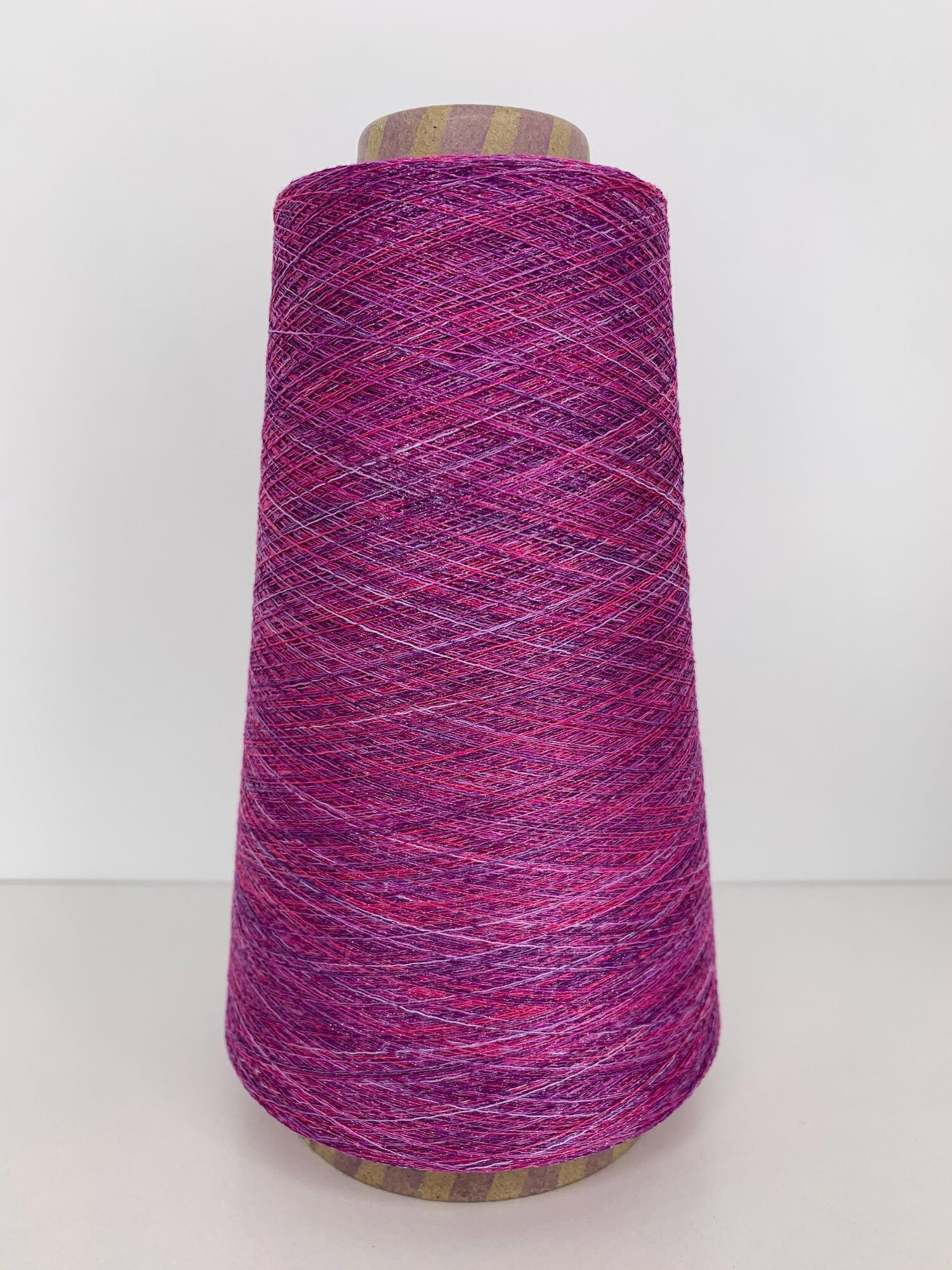 BAHAMAS - Industria Italiana Filati; вискоза, люрекс, п/а; 3900м/100гр col. 1778, цвет: Missoni фиолетово-малиновый меланж, вес 150гр. italyyarn