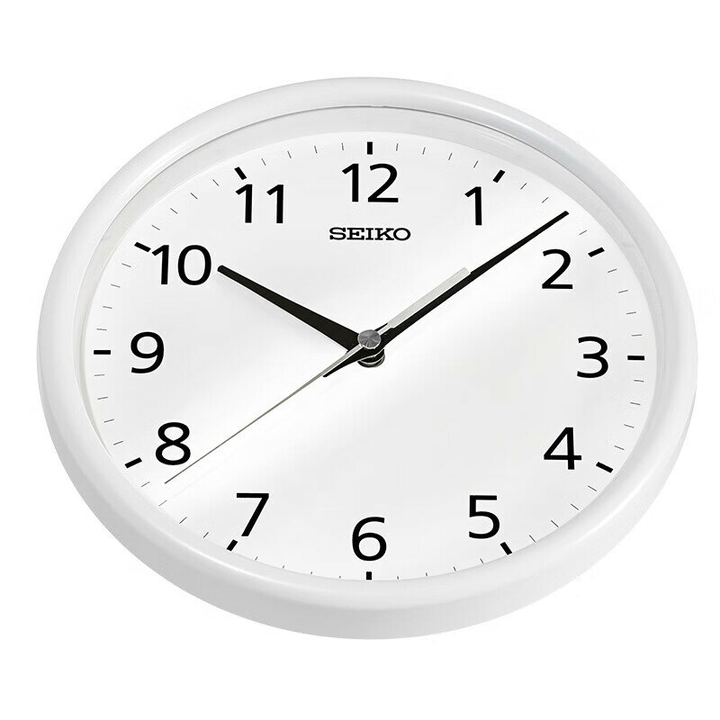 Настенный часы Seiko 8 дюймов 21 см с креплением на стену или на подставку без сверления Цвет：QXA804WРазмер：8 дюймов 21