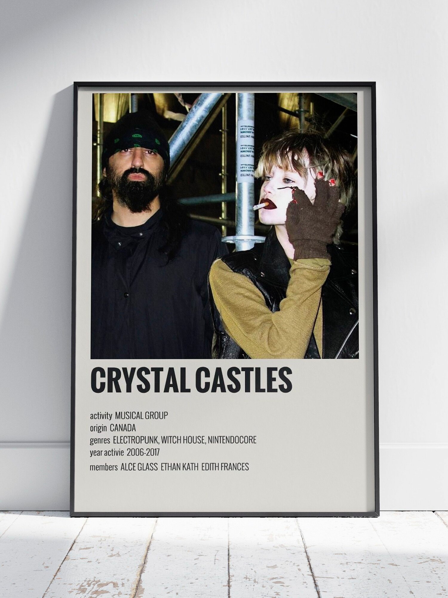 Плакат на стену для интерьера Кристал Кастлс (Crystal Castles 24) - Постер по музыке и артисту формата A4 (21x30 см)