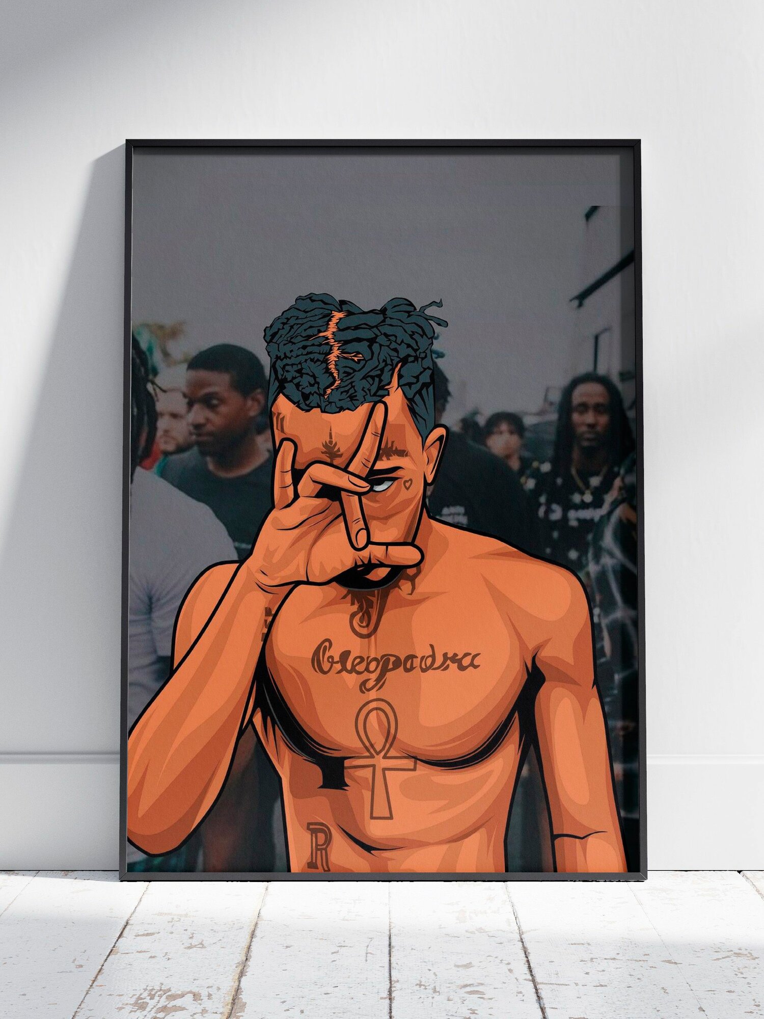 Плакат на стену для интерьера XXXTentacion (Тентасьон 62) - Постер по музыке и артисту формата A4 (21x30 см)