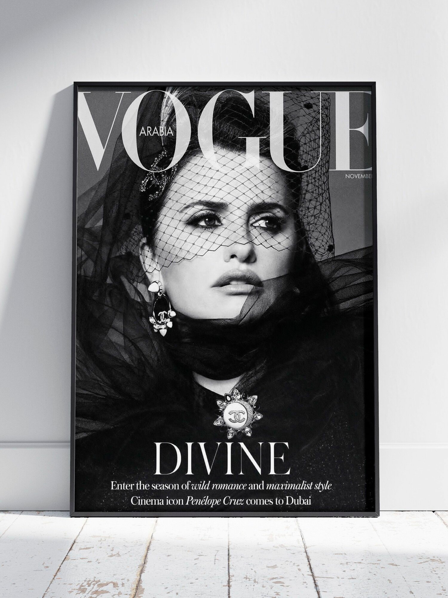 Плакат на стену для интерьера Пенелопа Крус (Penelope Cruz 25) - Постер по актеру фильма, кино, сериала формата A4 (21x30 см)