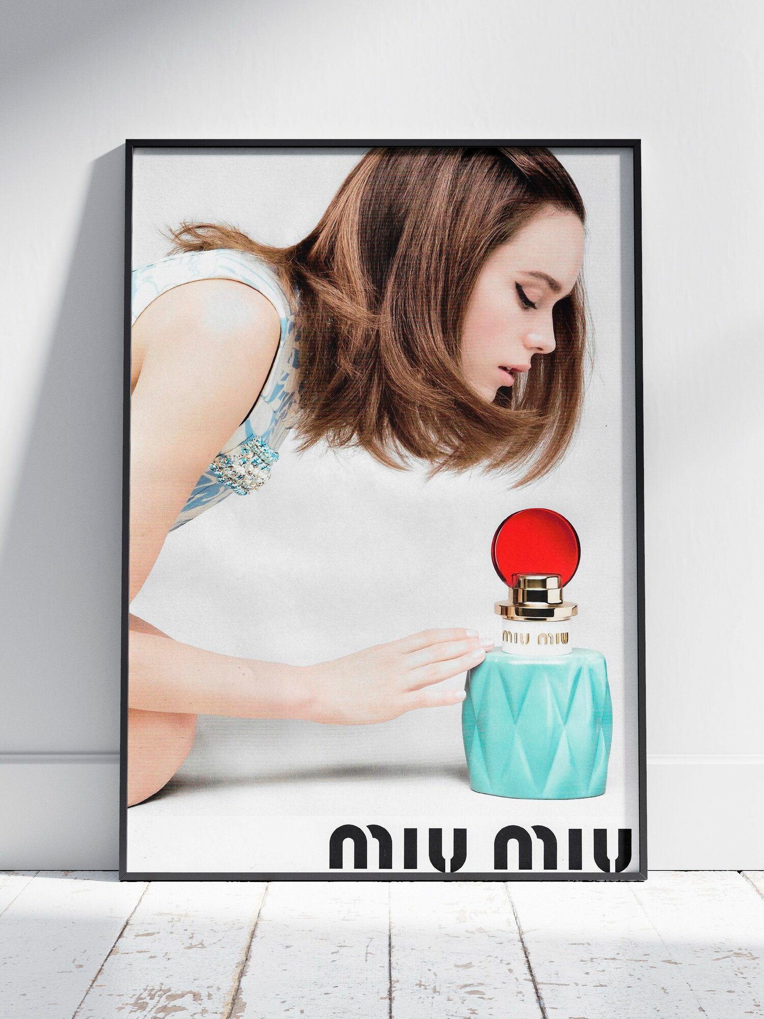 Плакат на стену для интерьера Миу Миу (Miu Miu 4) - Постер по модели, бренду и моде формата A4 (21x30 см)
