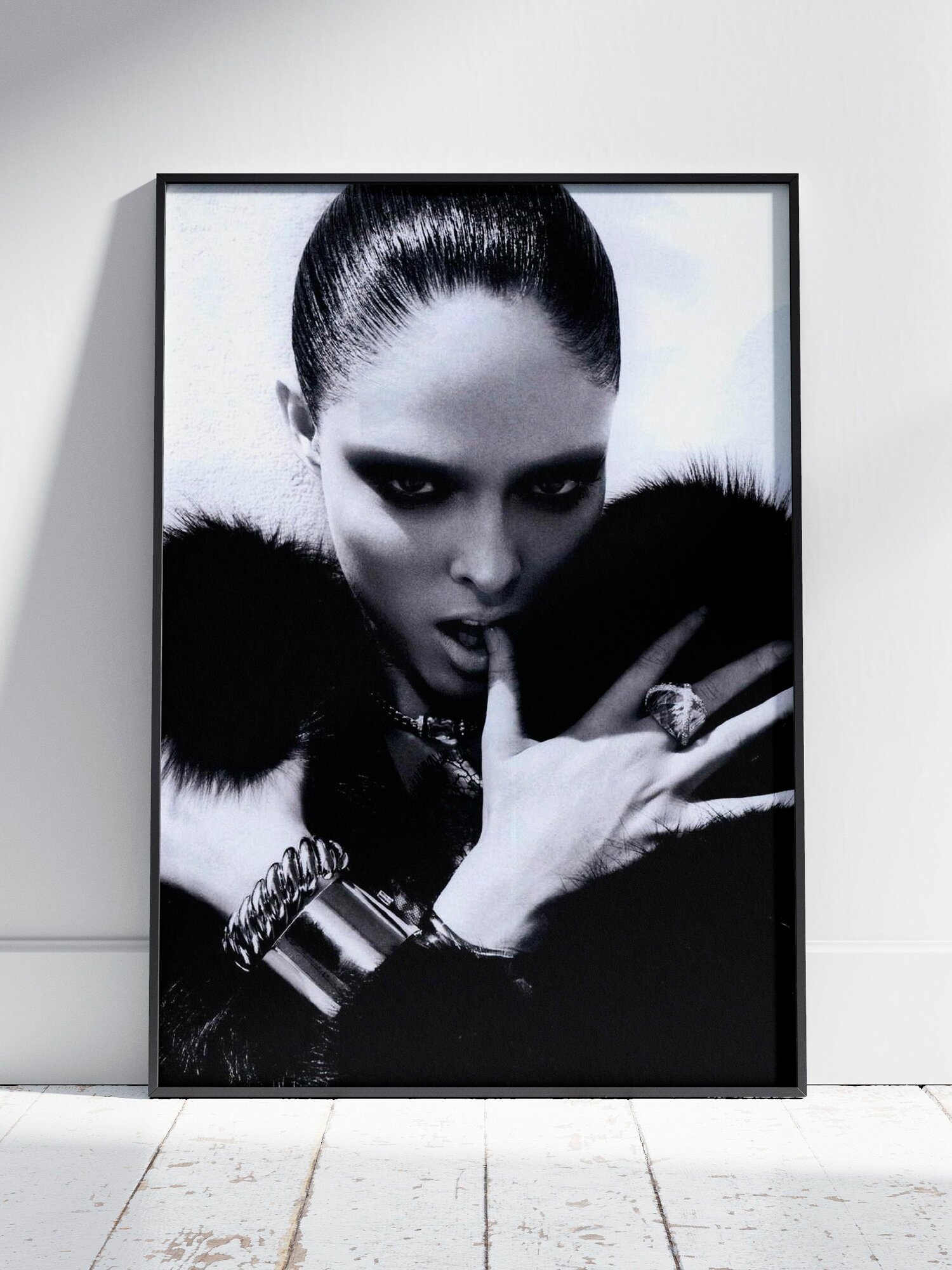 Плакат на стену для интерьера Стиль Нуар (Noir Fashion 5) - Постер по моде и эстетике формата A4 (21x30 см)