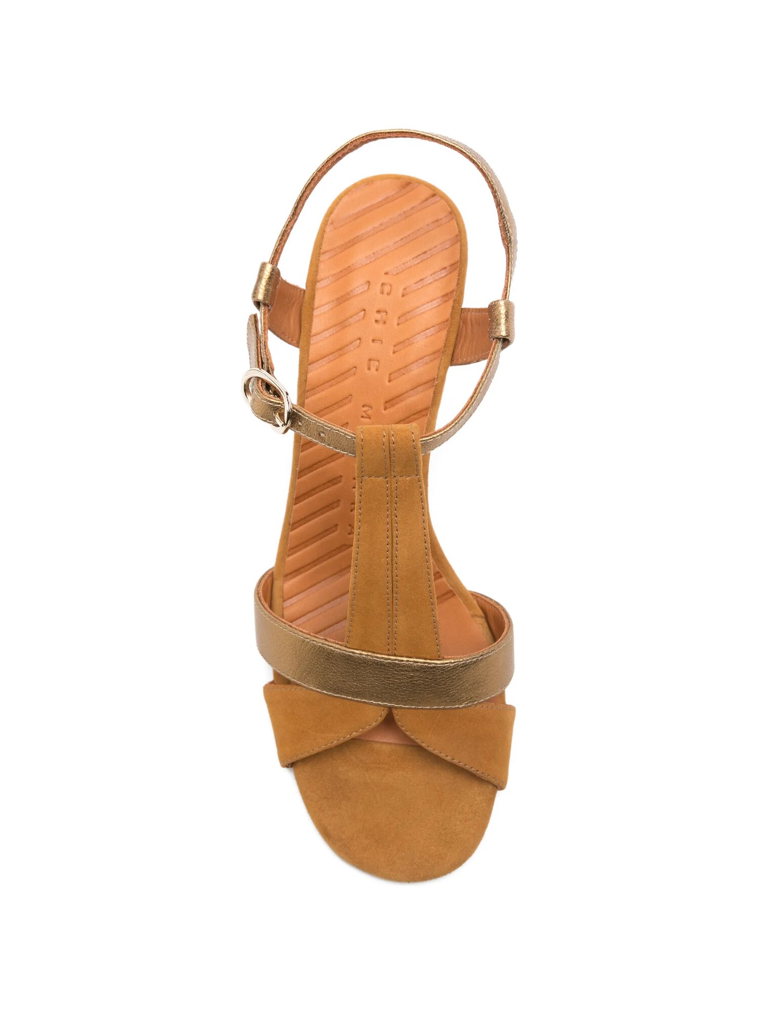 Босоножки Chie Mihara T-strap sandals, размер 37, gold — фото 1