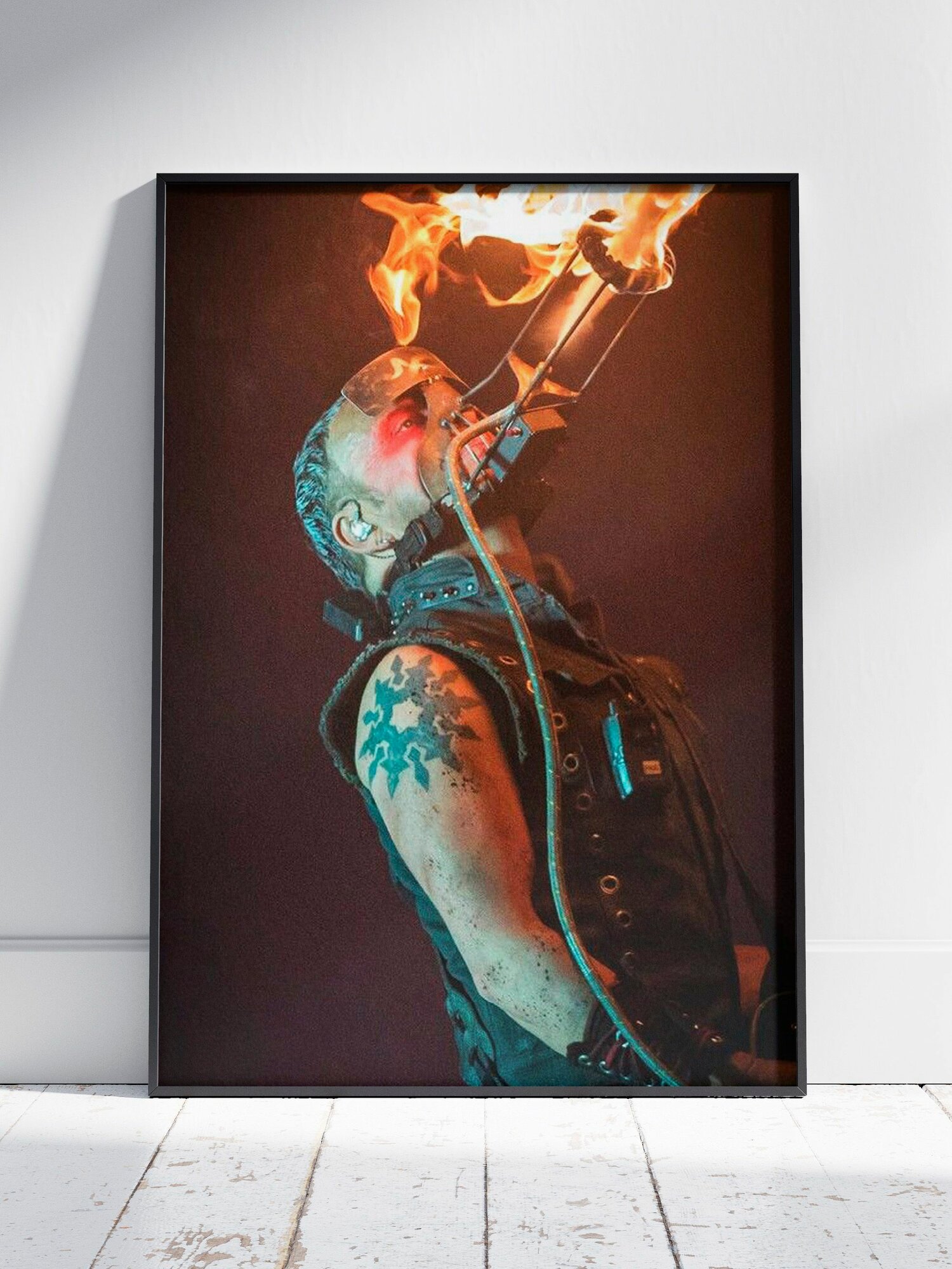 Плакат на стену для интерьера Rammstein (Пауль Ландерс - Paul Landers 10) - Постер по музыке и артисту формата A4 (21x30 см)