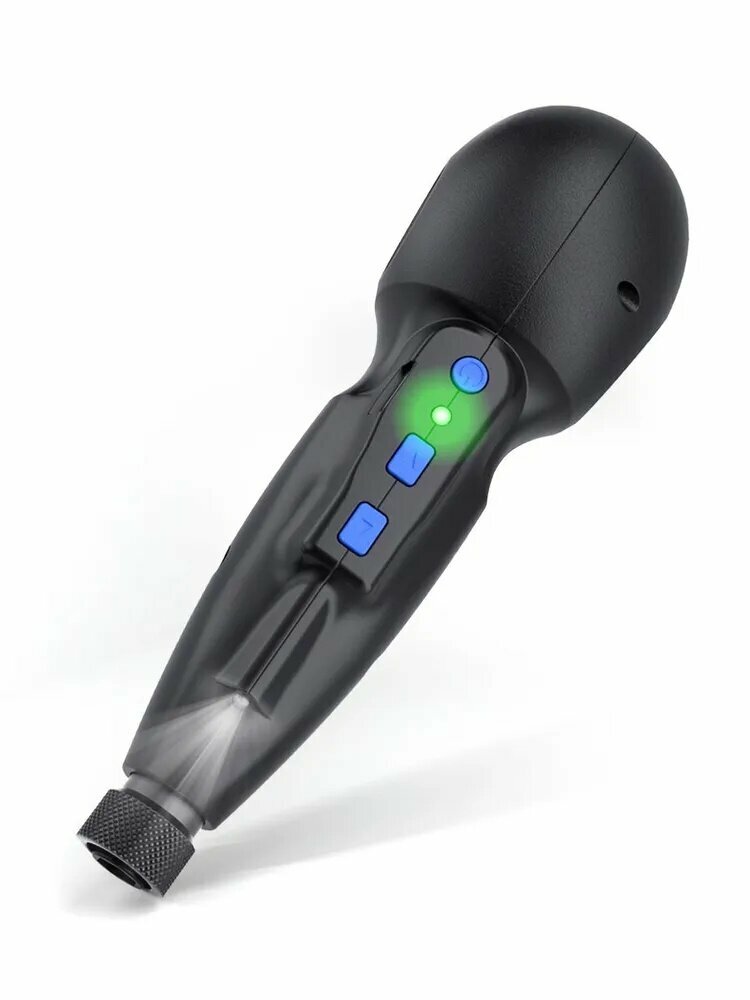 Аккумуляторная отвертка Отвертка CVVITOO, USB Type-C, с подсветкой, Li-Ion, 1200 мАч, черный