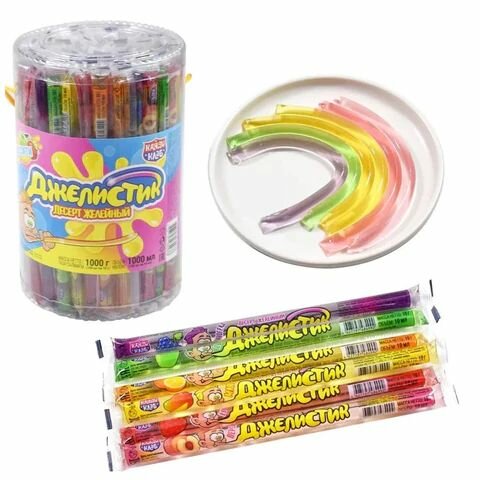 200 шт. Десерт желейный "Джелистик" ассорти, 10 г, канди клаб, JEL061