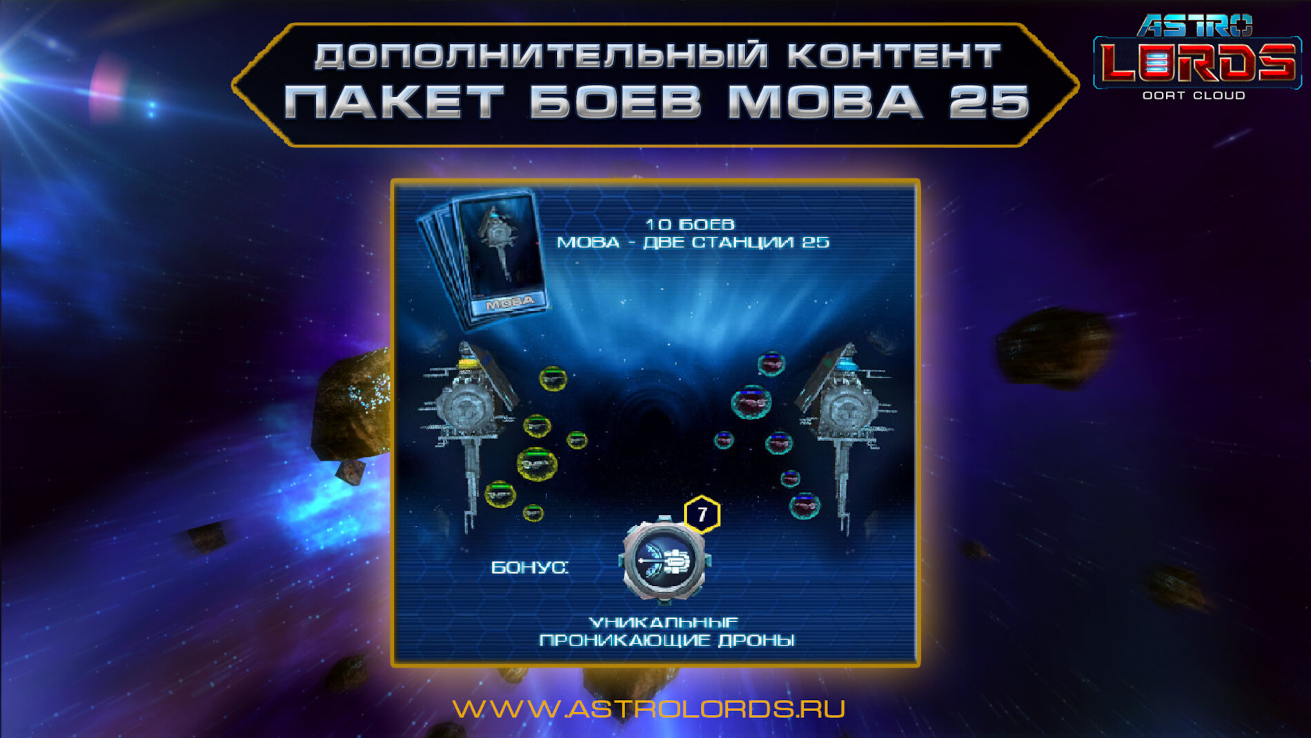 Astro Lords: Battle pack MOBA - Two Stations 25 DLC PC Steam Ключ