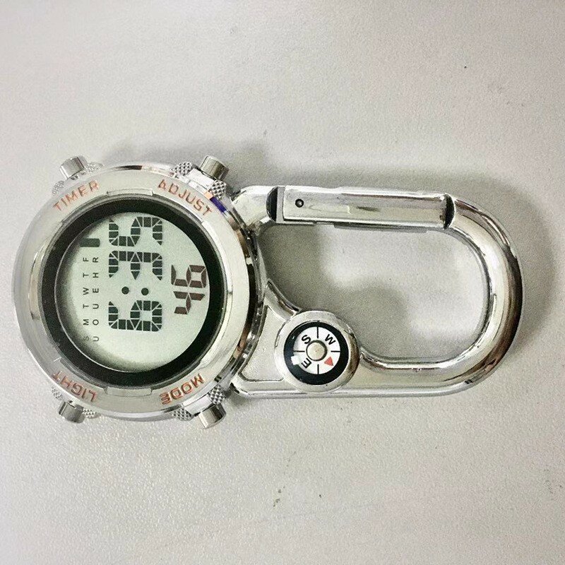 Наручные часы King Kong для альпинизма, многофункциональные часы с крючком, повседневный спортивный стиль, металлические электронные часы для активного отдыха с различными характеристиками.