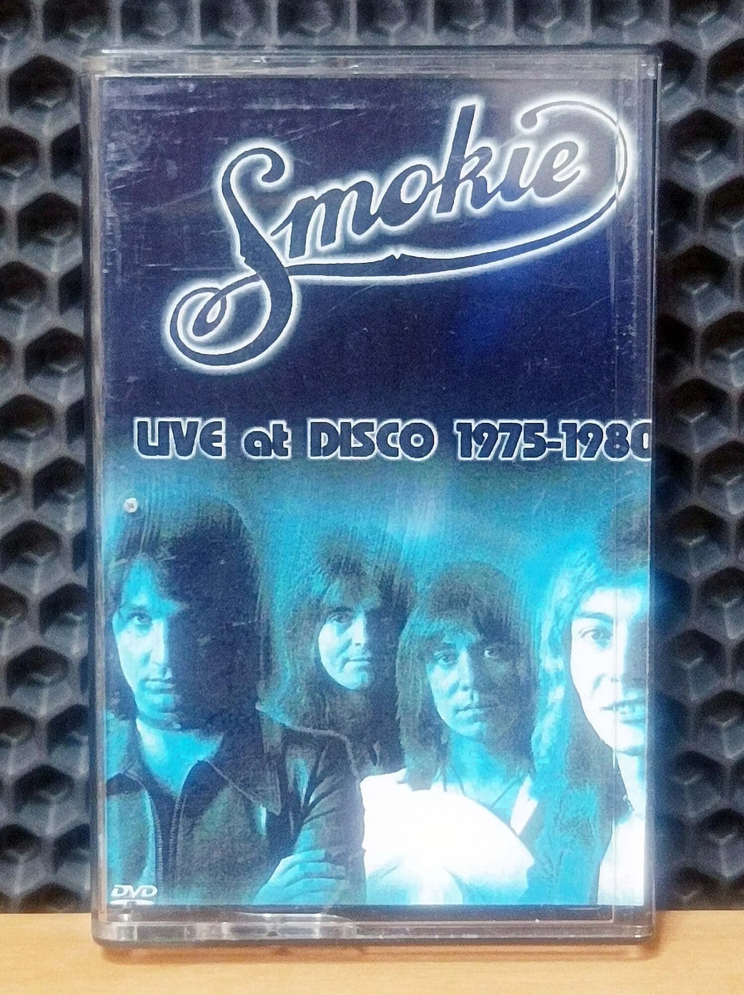 Аудиокассета Smokie "Live at Disco", поп-рок, глэм, 1975-1980 гг.