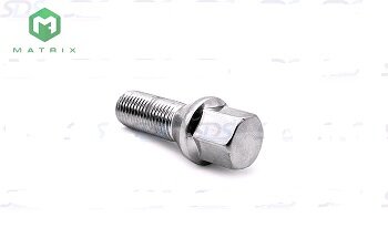 Болт колеса М14 х 1,5 конус L=28мм S=17мм хром (с юбкой) (40)