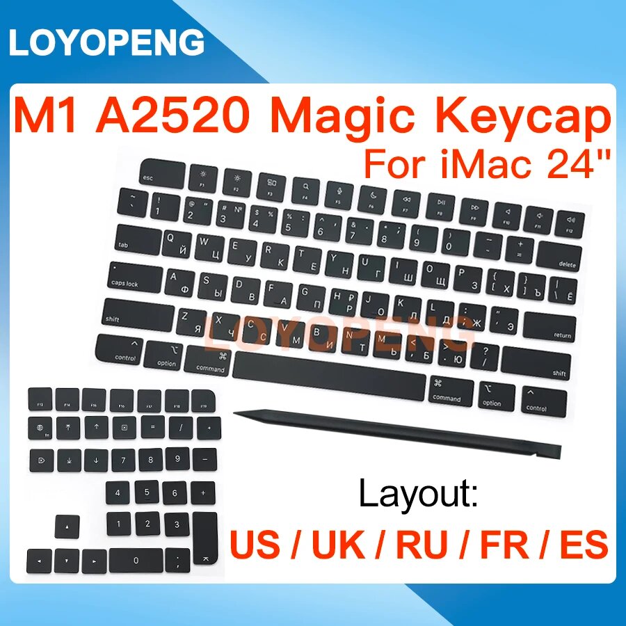 Клавиши US-Russian для Magic Keyboard iMac 24" M1