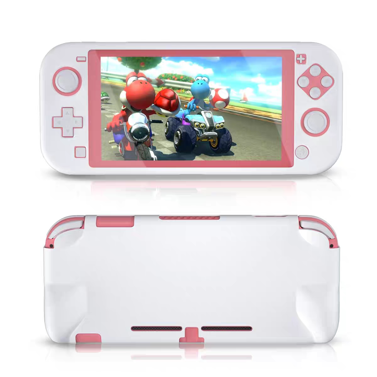 Защитный чехол для Nintendo Switch Lite с полной защитой и противоскользящим покрытием, белый