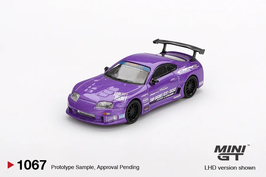Машинка TSM MINI GT MODEL 1:64 Toyota Supra A80 Top Secret GT-300 Die-cast Alloy Model Collection Toy Children Gifts