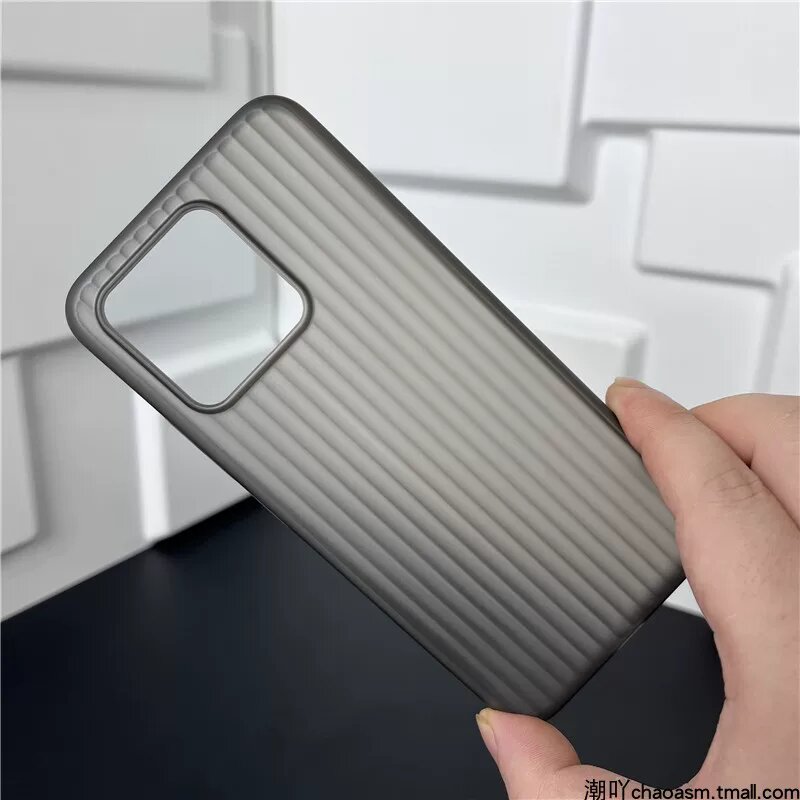 Ультратонкий чехол Xiaomi 14 Semi-Transparent Black из ПП с полным краем