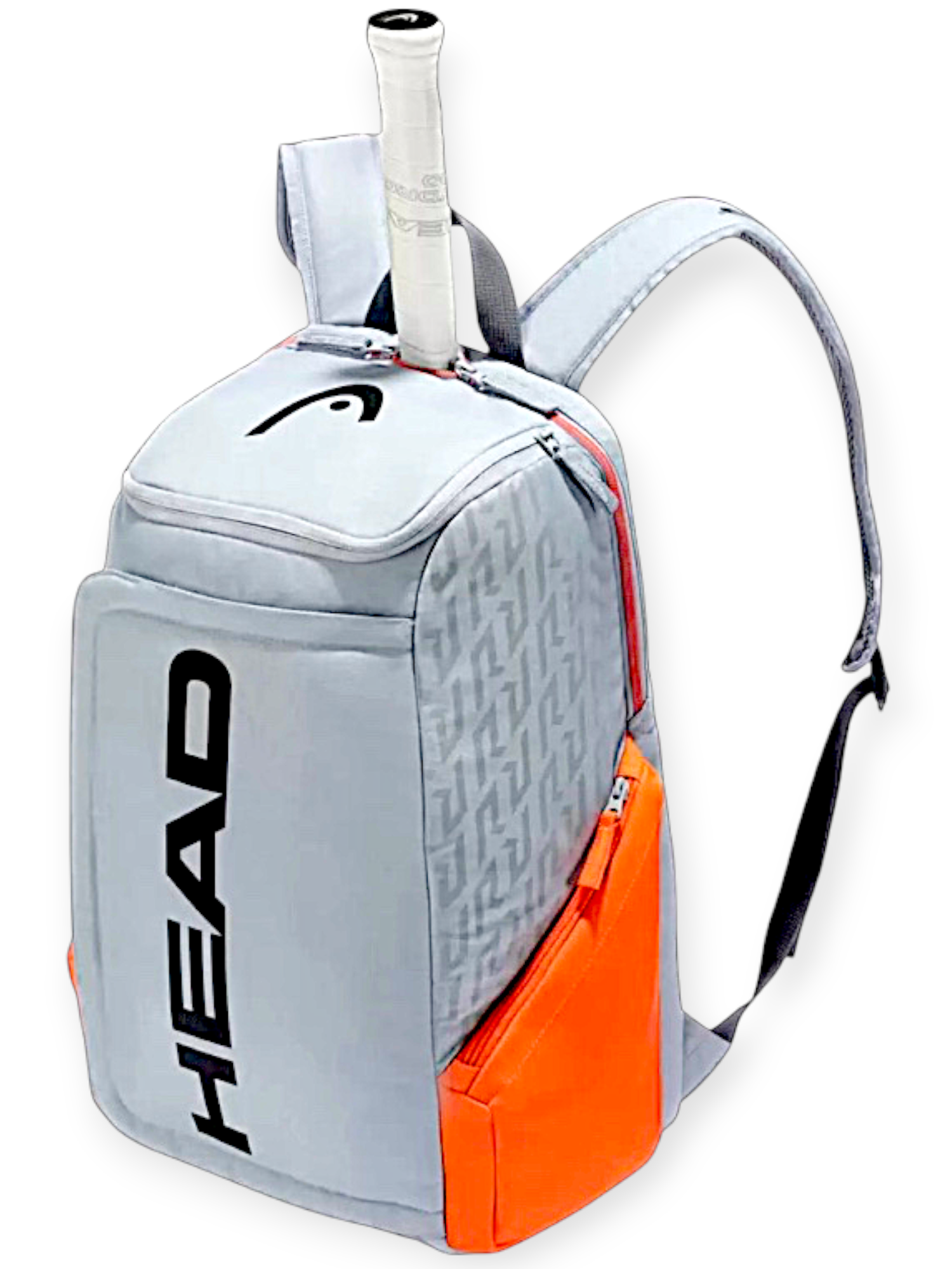 Теннисный рюкзак HEAD REBEL BACKPACK Art 283531-Gror Светло-серый/оранжевый