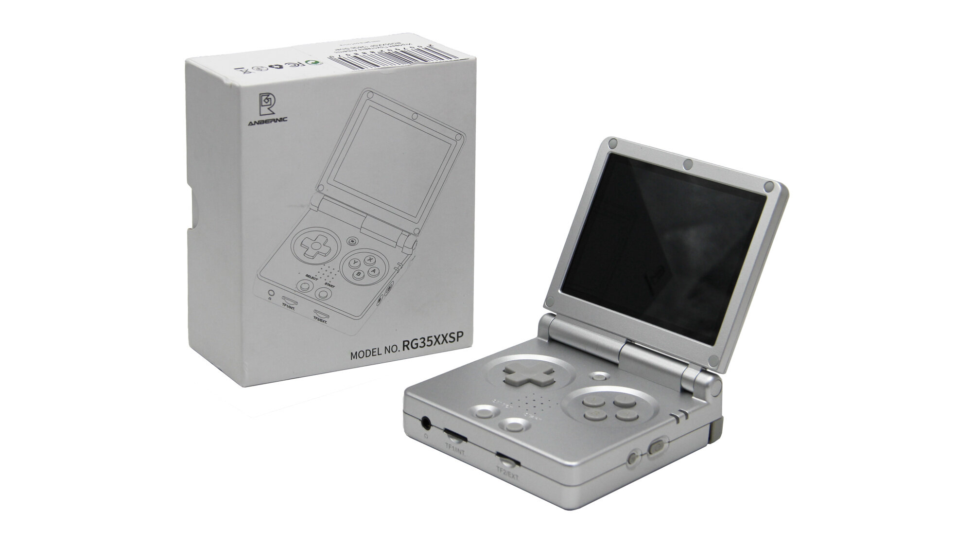 Игровая Приставка Anbernic RG35XXSP 128Gb Silver