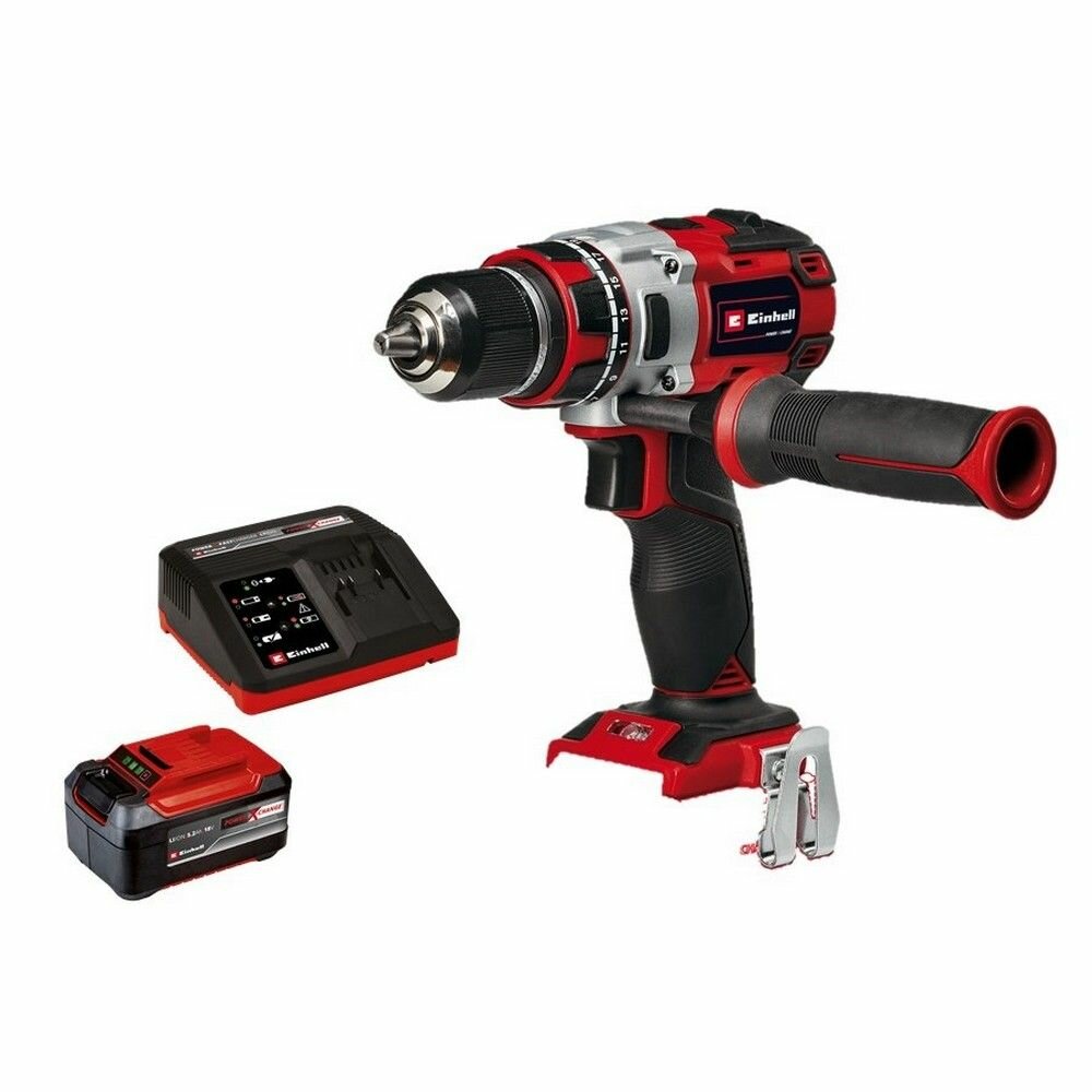 Набор Einhell дрель аккумуляторная PXC TP-CD 18/80 Li BL, 1 аккумулятор PXC Plus 5.2 Ач 18 В, зарядное устройство