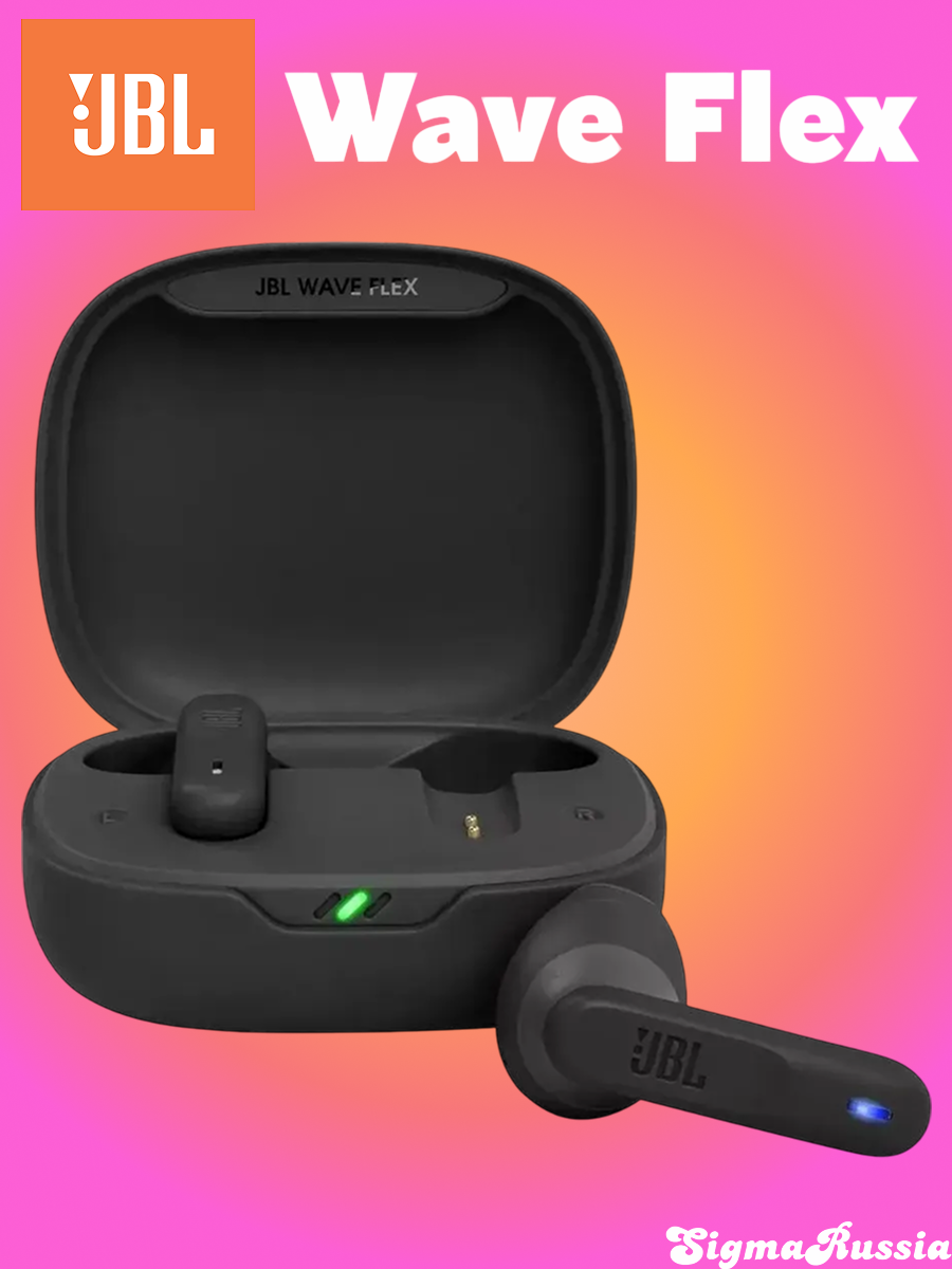 Беспроводные наушники JBL Wave Flex Global, USB Type-C, черный