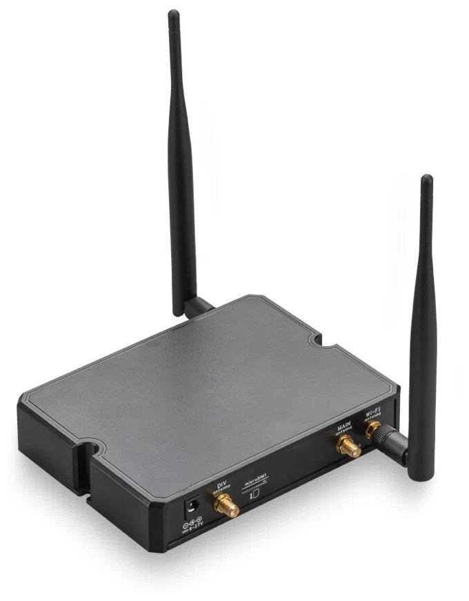 Роутер Kroks Rt-Cse DS m4 с 4G модемом LTE cat.4, с двумя SIM-картами со встроенным модемом, до 150 Мбит/с (SMA - female)