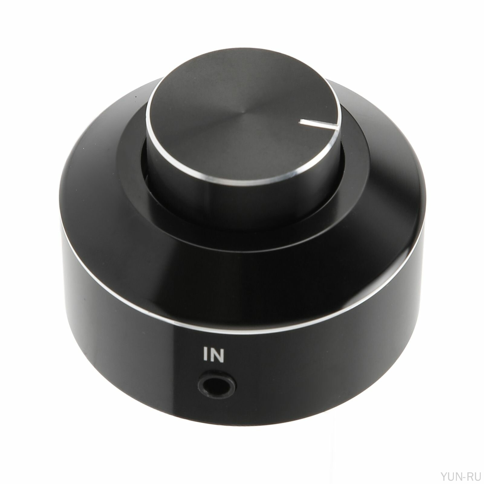 Контроллер громкости M1 Mini Active Volume Control Knob черного цвета с интерфейсом 3.5mm для видеороликов игр свадеб праздников, 1 шт.