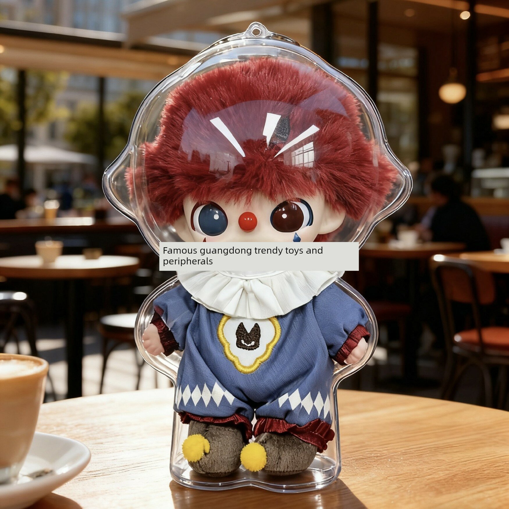 WHY SO SERIOUS-Shadow Clown-Hanging Ornament Special Doll Bag 4K High-Definition Transparent Shell Protective Cover