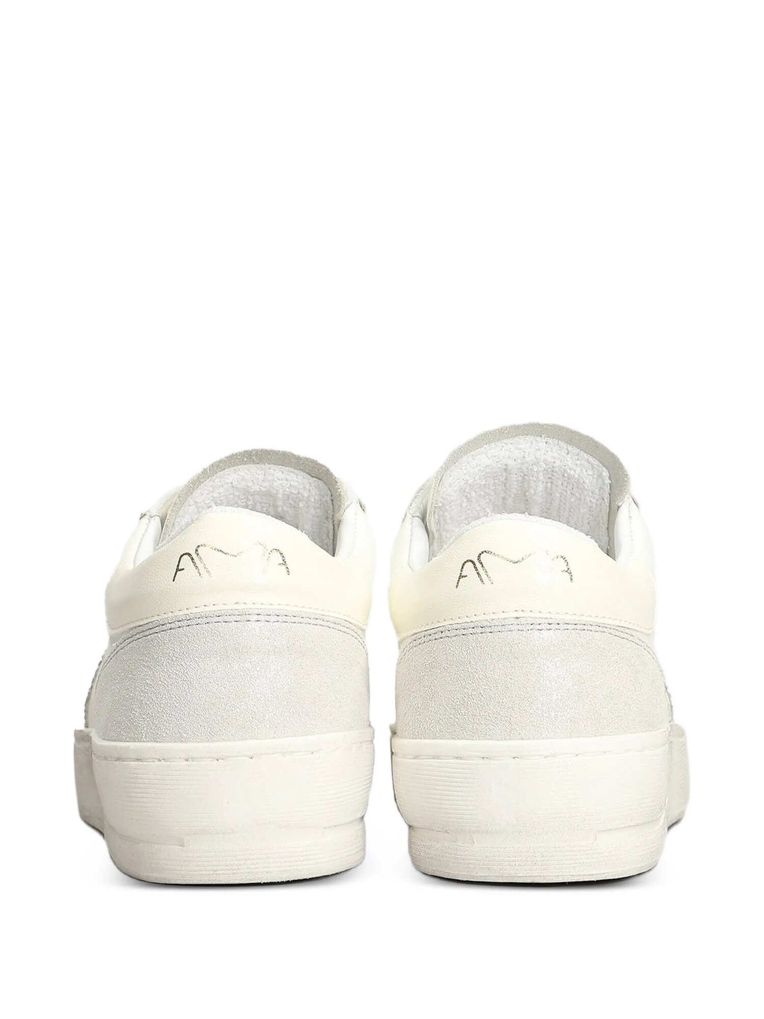 Кроссовки AMA Brand Glitter-star sneakers, размер 39, бежевый/белый — фото 1