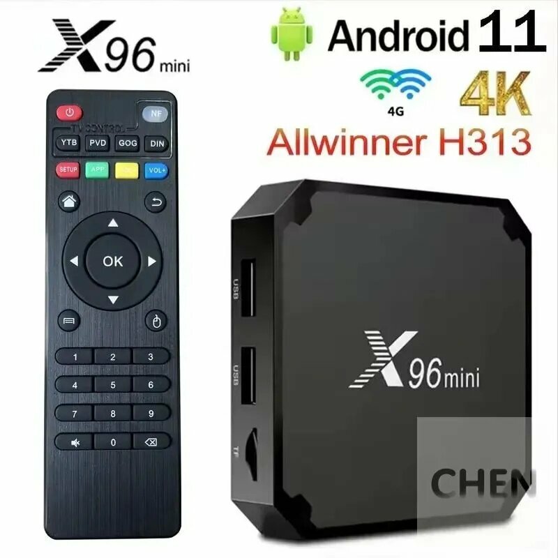 Мультимедийный проигрыватель X96MINI H313 ТВ коробка система караоке