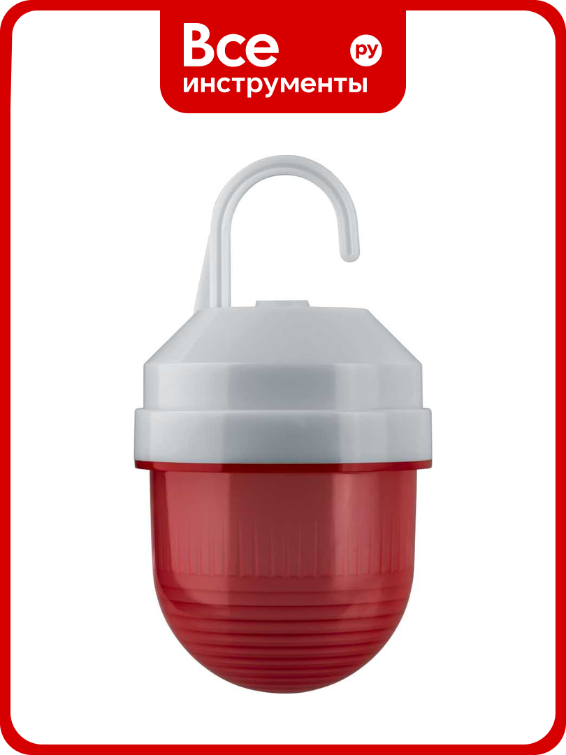 Фонарь Navigator 82 415 NRL-01 /ФС-12/ 82415 LED с пластиковым корпусом белый‑красный цвет, защита IP54, питание от сети