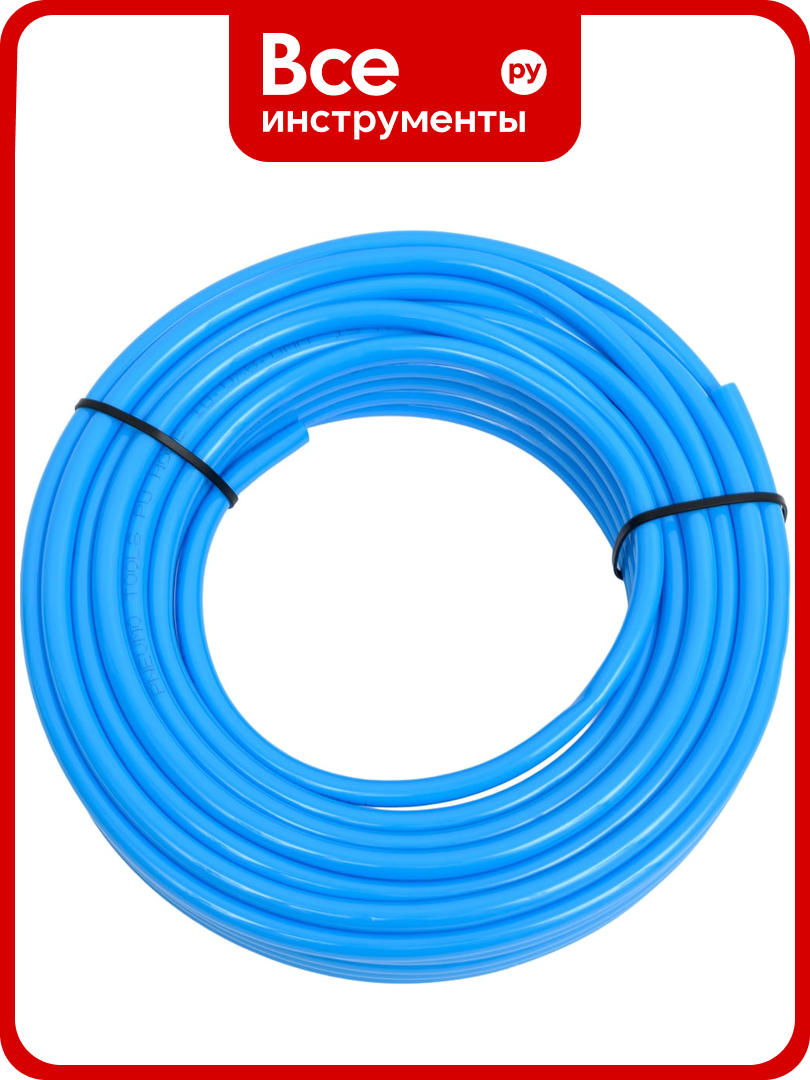 Трубка полиуретановая синяя PI TOOLS PU10-8-20, бухта 20 м, прямая до 8 бар, Арт. 1468, Полиуретан (pu)длина бухты