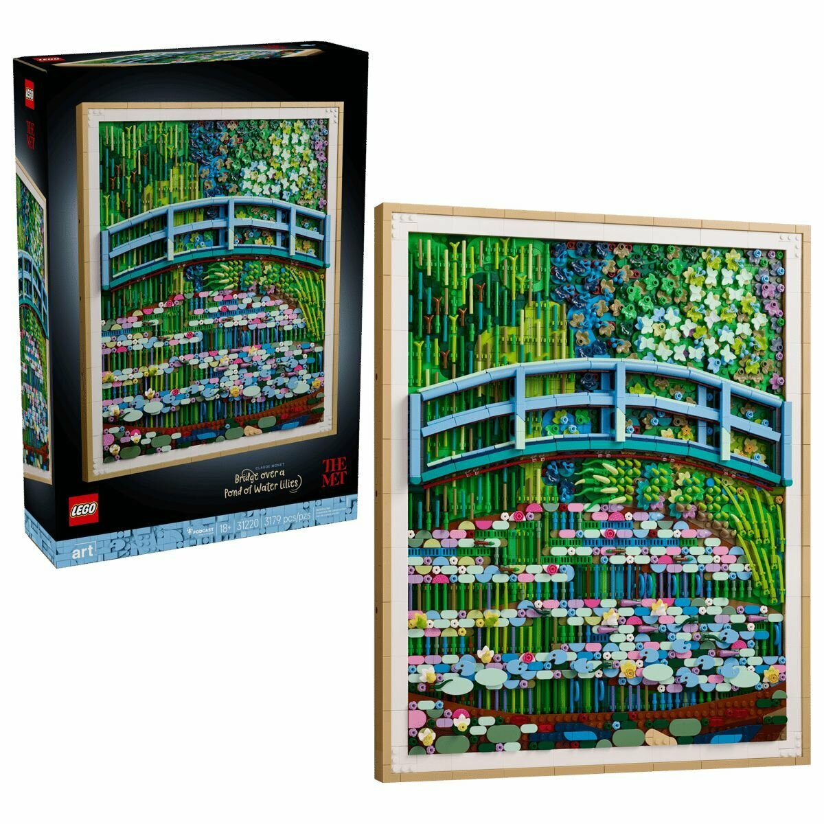 Конструктор LEGO ART - Клод Моне: Мост через пруд с водяными лилиями, 3179 эл. - Лего Арт 31220