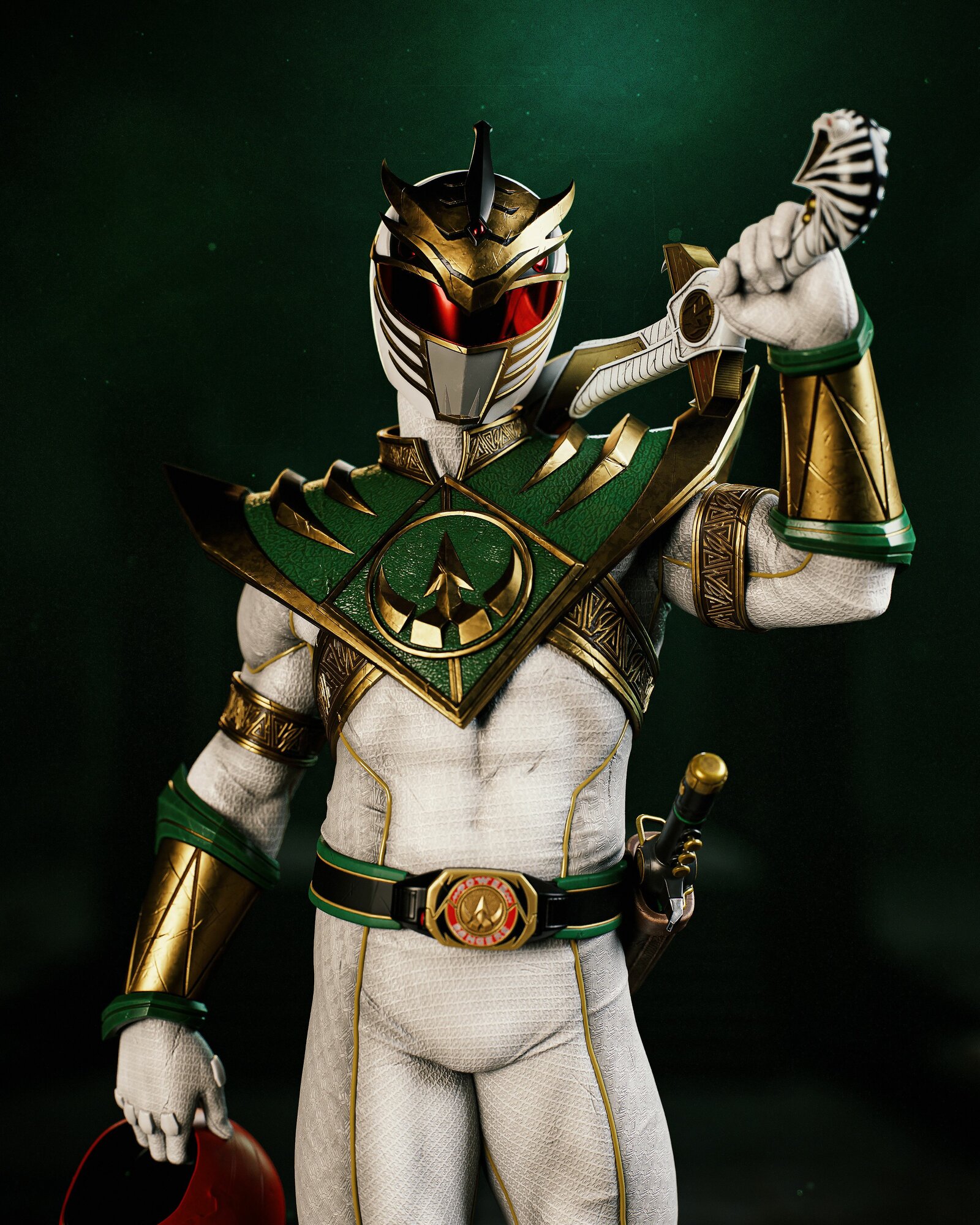 Сборная модель Lord Drakkon (Power Rangers), 300мм (без базы), 1/6 для покраски