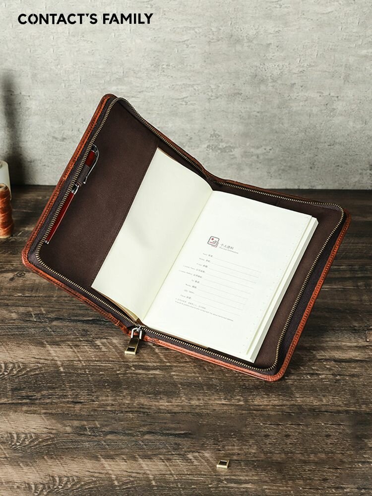 Обложка для книги A5 из натуральной кожи