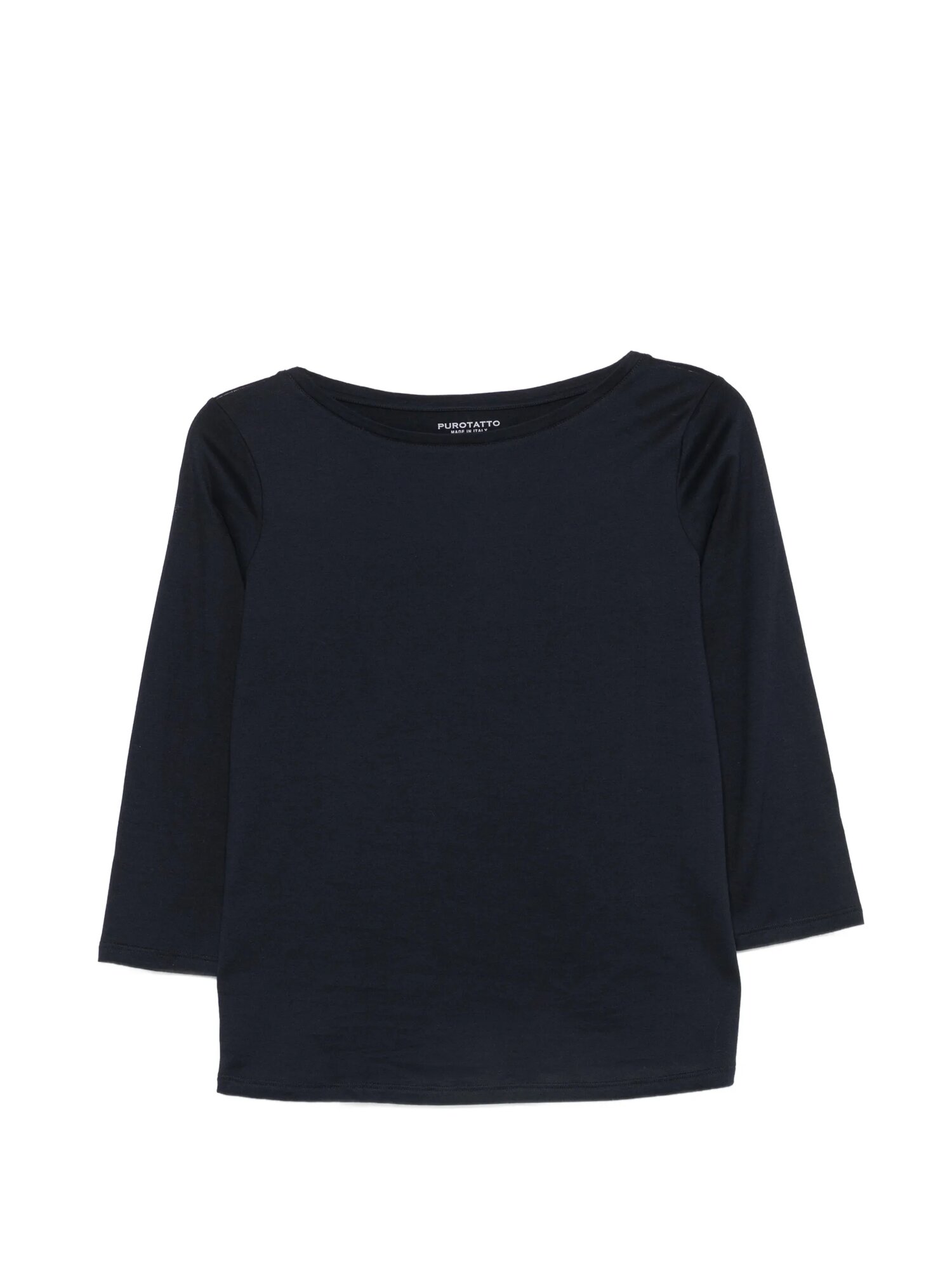 Топ Boat-neck three-quarter-sleeve top