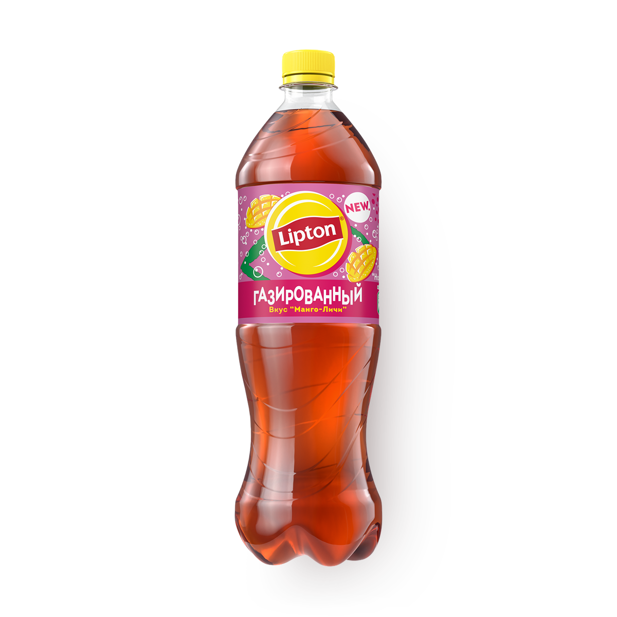 Чай Lipton "Тропический манго-личи", холодный, черный, в пластиковой бутылке, 1 л