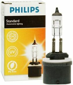 Лампа PHILIPS H27W/1 12V 27W (PG13) 880