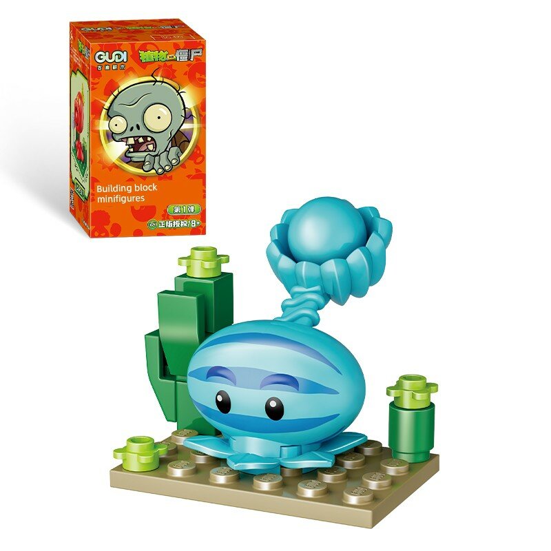 Коллекционная фигурка Goody Plants vs. Zombies: Золотой Огненный Горошинострел, Ледяная Арбузная Фея, Персик (первое