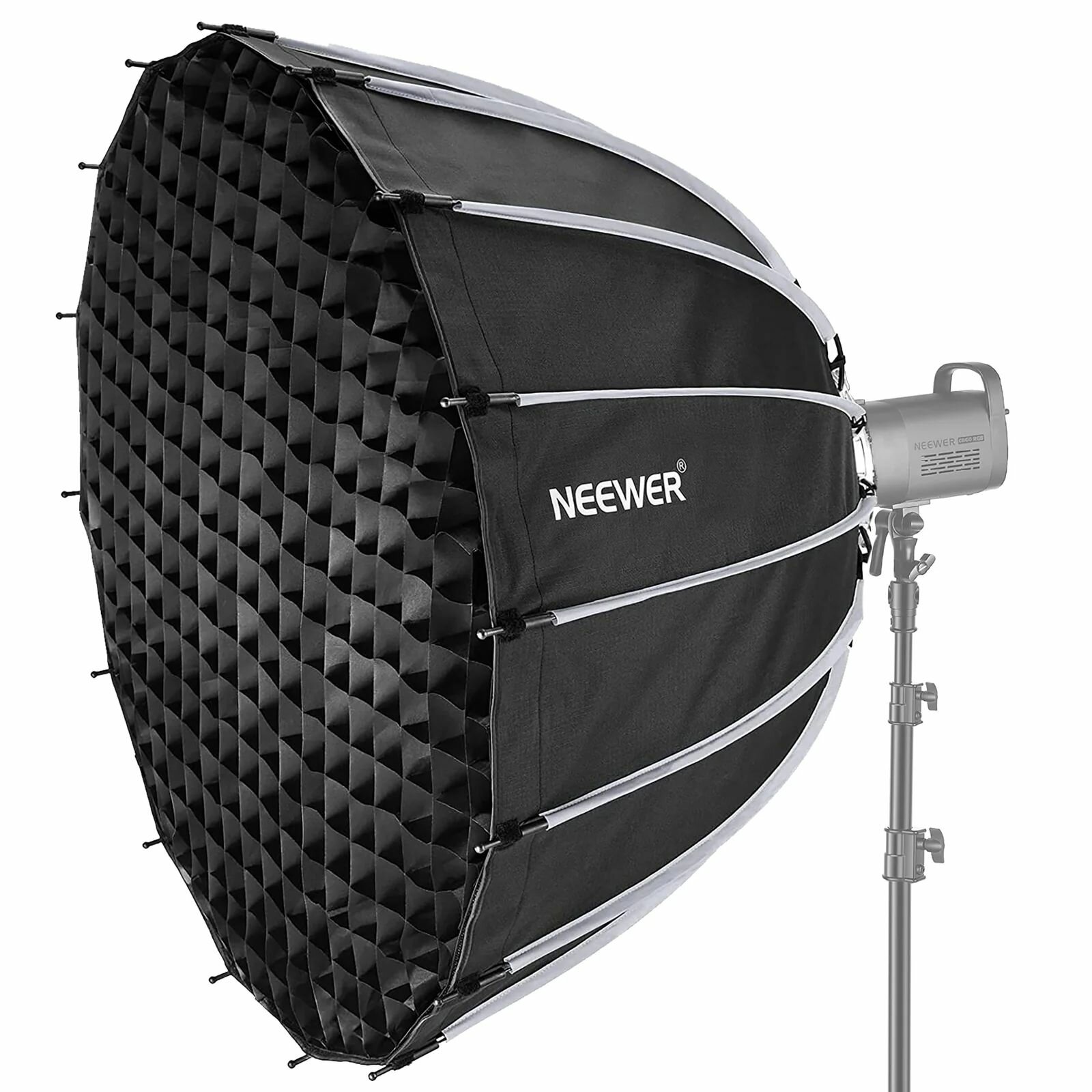 Параболический софтбокс Neewer SF120Q Bowens быстроскладной с сотами и сумкой, 120 см