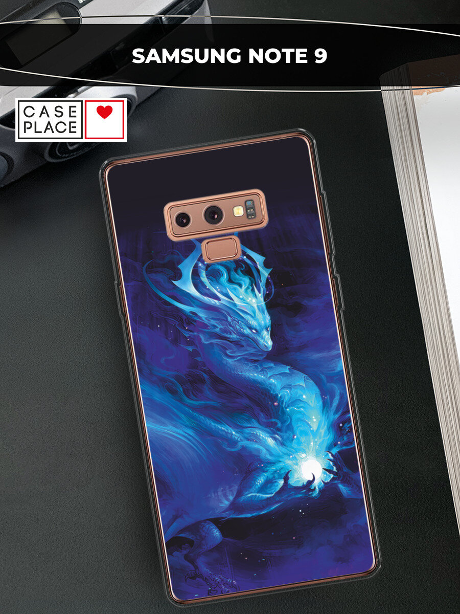 Чехол на Samsung Galaxy Note 9 / Самсунг Галакси Нот 9 с принтом Лунный дракон